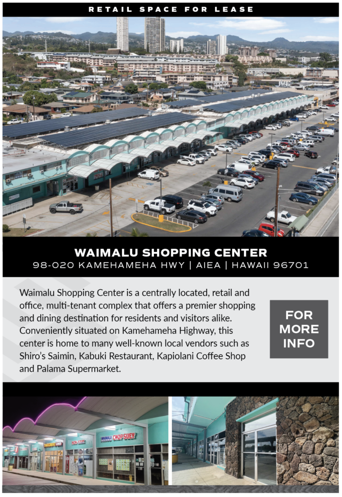 Leasing - Waimalu Shopping Center